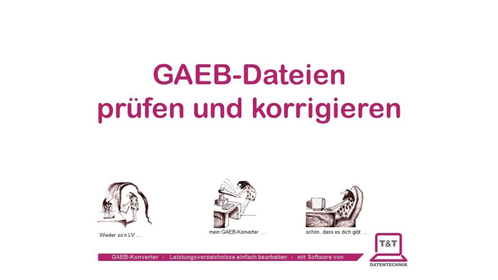 Einhaltung des GAEB-Standards