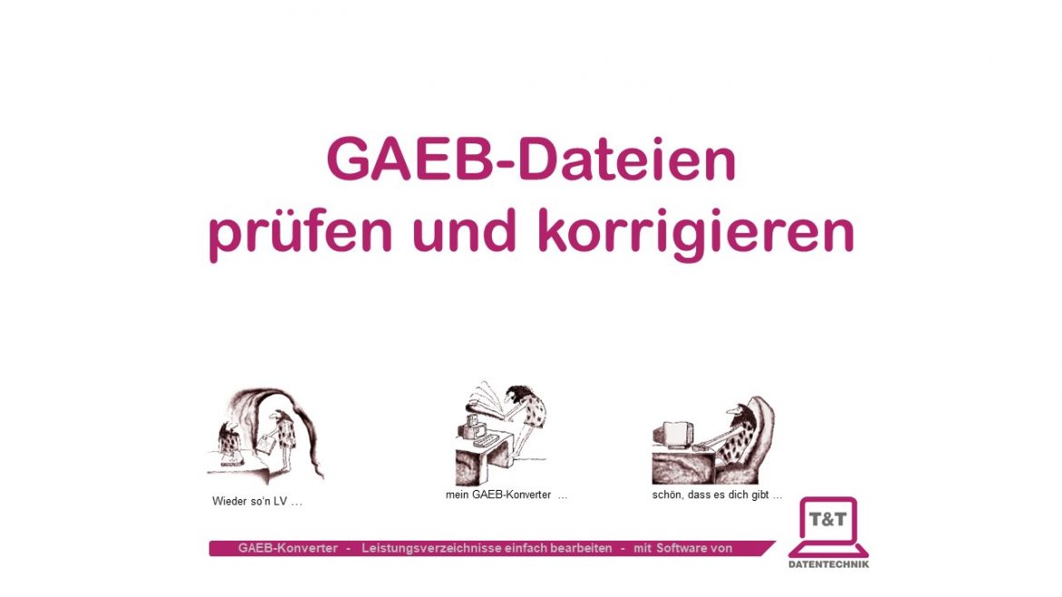 Einhaltung des GAEB-Standards