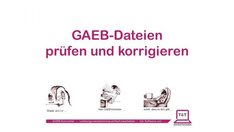 Einhaltung des GAEB-Standards